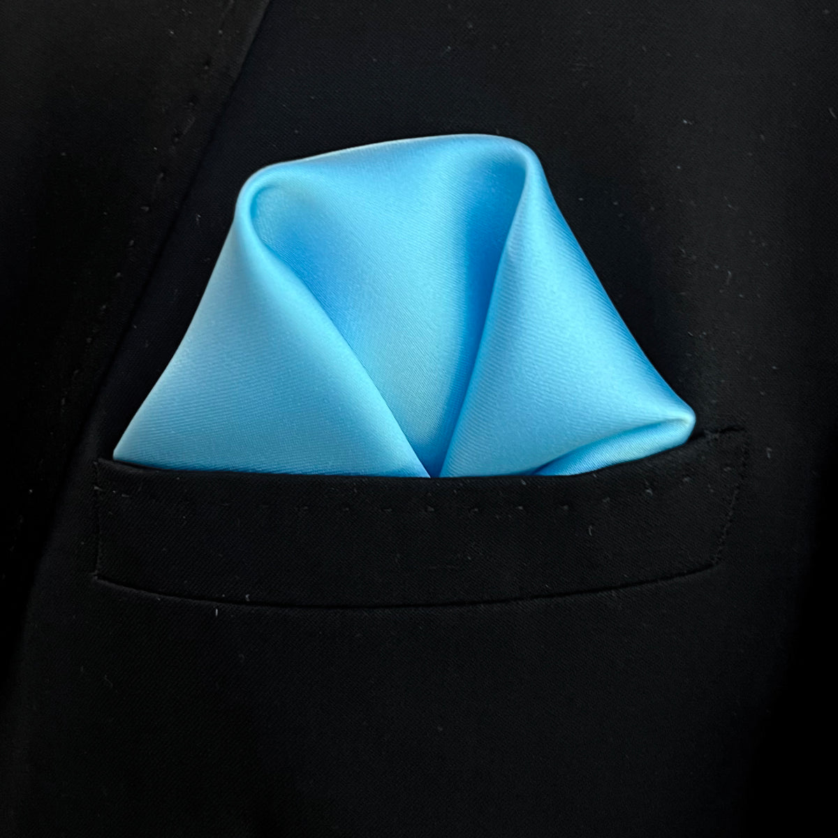 Blue Pocket Square | Satin – STUDIO MINC