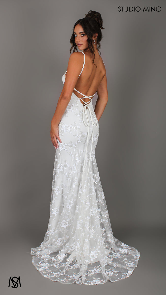 Faith - Mermaid Wedding Dress (Also Called Fishtail) | White Floral ...