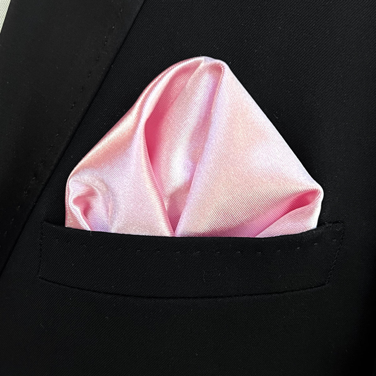 Pink Thick Satin Pocket Square – STUDIO MINC