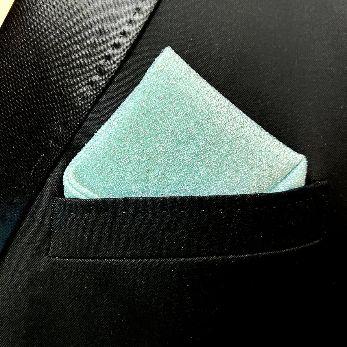 Baby Blue Pocket Square | Shimmer – STUDIO MINC